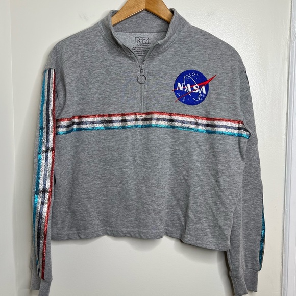 Freeze | Tops | Nasa Long Sleeve Shirt W Stripes Juniors Large 113 ...